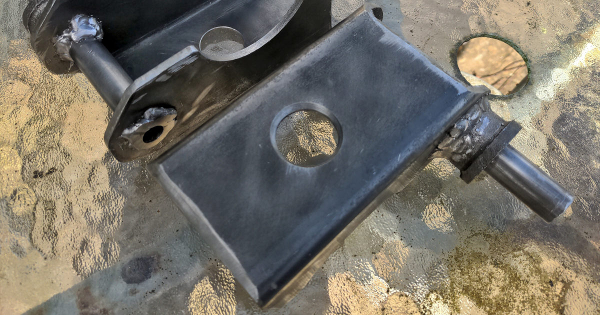 Remaking Rover P5 rear leaf spring perches